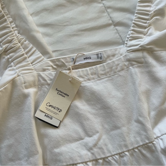 Mango | Dresses | Mango Puff Sleeve Tiered Cotton Dress | Poshmark